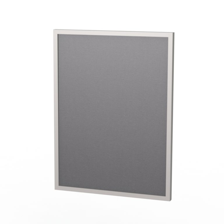 Lockable Aluminium Noticeboard with Grey Pinboard 900 x 1200mm (A0 ...
